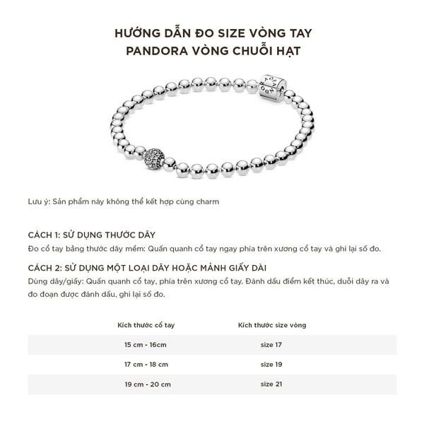 Khám Phá Vòng Tay Pandora Vàng: Lựa Chọn Kích Thước Hoàn Hảo - Bim House